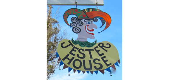 Jester House Café sign – Jester House Café and Tame Eels